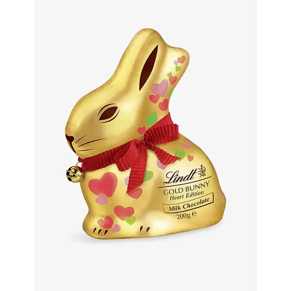 LINDT Gold Bunny Easter Hearts Milk Chocolate 200g - One-color