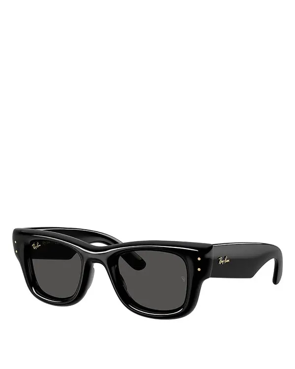 Ray-ban Wayfarer Puffer Square Sunglasses - Black