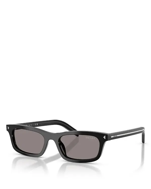 Prada Pillow Sunglasses, 53mm - Black/grey