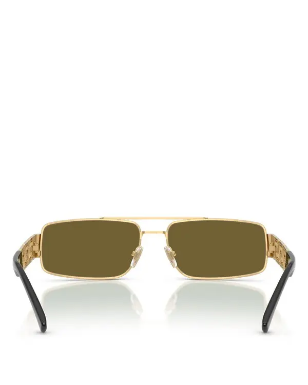 Versace Rectangular Sunglasses, 60mm