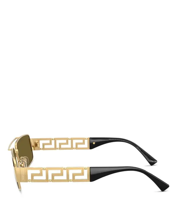 Versace Rectangular Sunglasses, 60mm