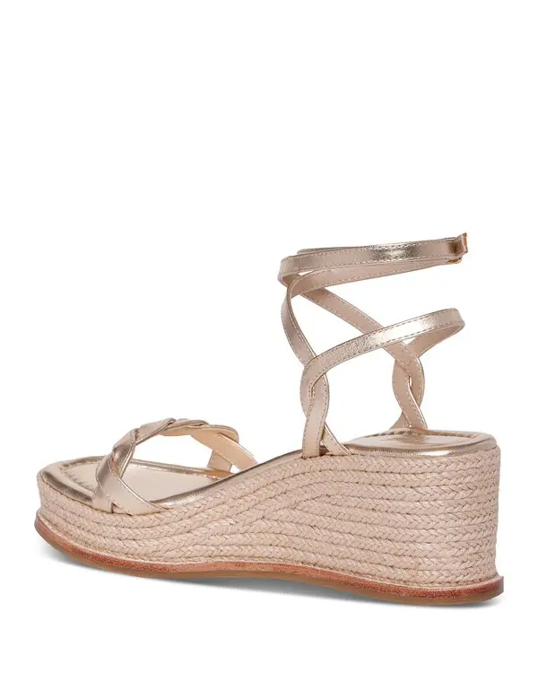 Paige Joanna Wedge Sandals - Light Gold