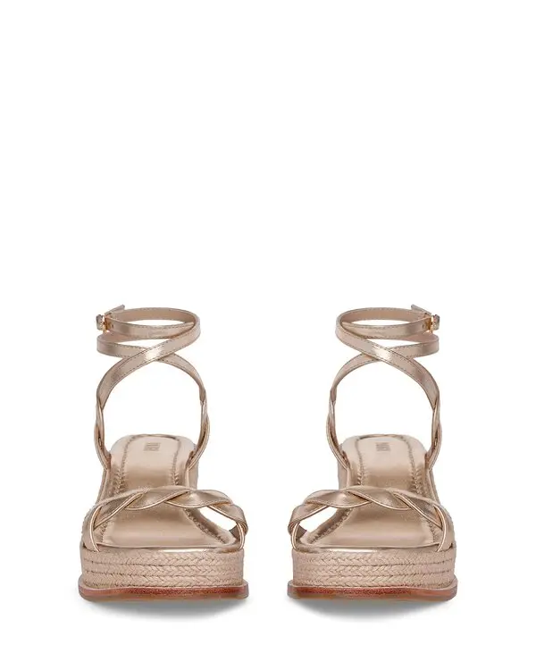 Paige Joanna Wedge Sandals - Light Gold