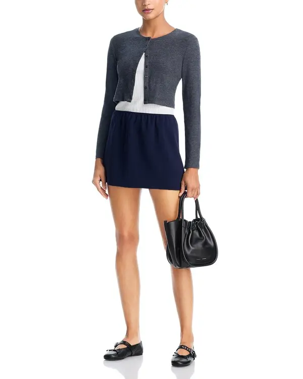 LESET Arielle Mini Skirt - Midnight