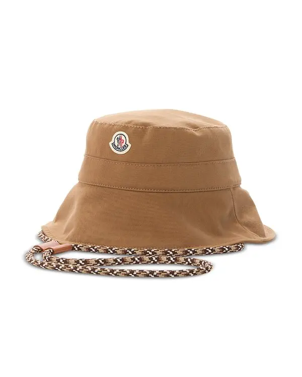 Moncler Logo Patch Bucket Hat - Bronze