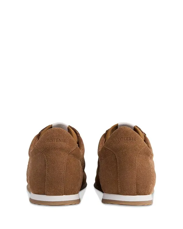 TOTEME Flex Suede Sneakers - Copper