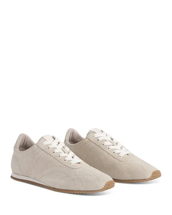 TOTEME Flex Suede Sneakers - Stone