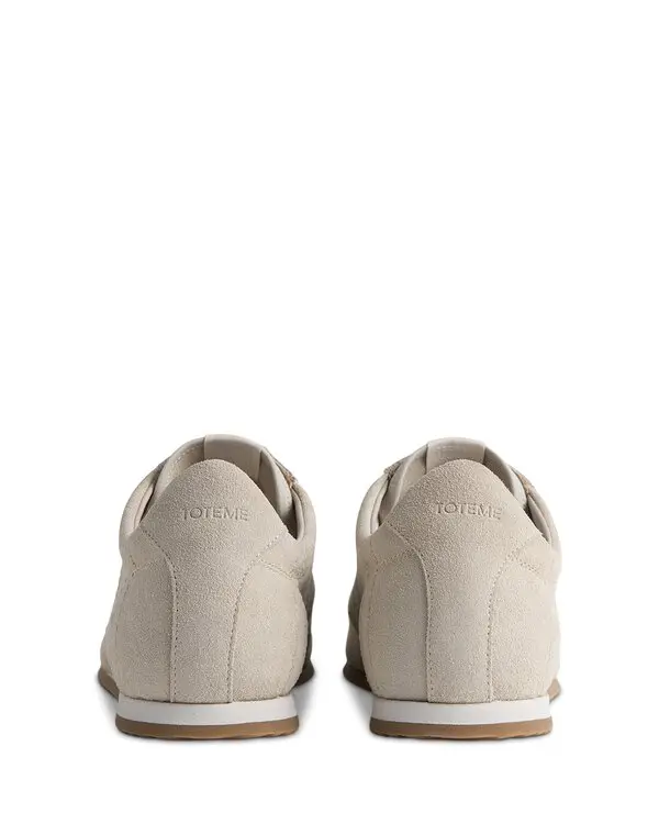 TOTEME Flex Suede Sneakers - Stone