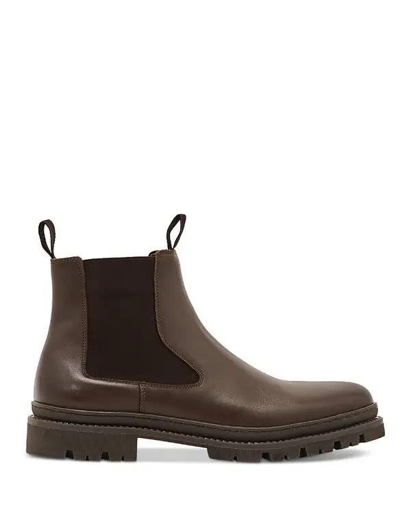 REISS Huxley Leather Chelsea Boots - Dark Brown