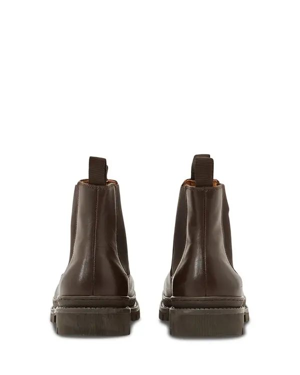 REISS Huxley Leather Chelsea Boots - Dark Brown