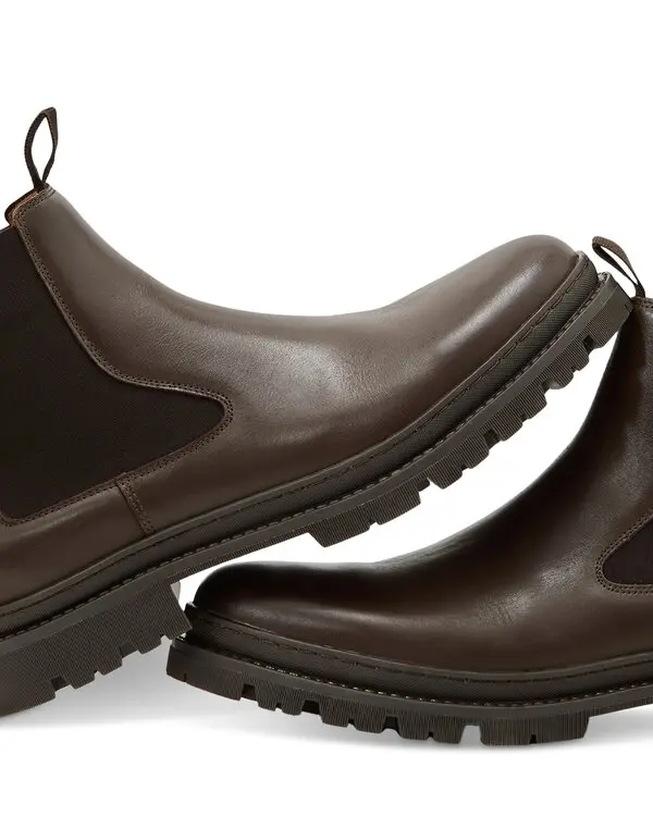 REISS Huxley Leather Chelsea Boots - Dark Brown