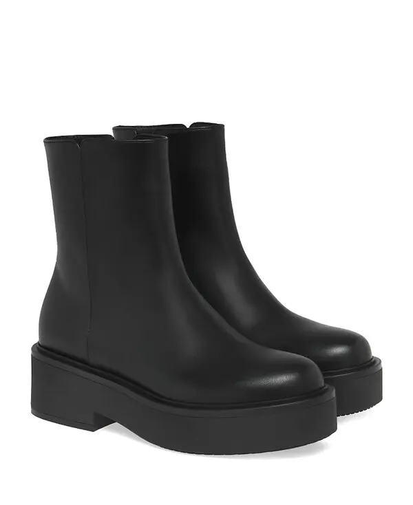 GIANVITO ROSSI Hiro Bootie - Black Leather