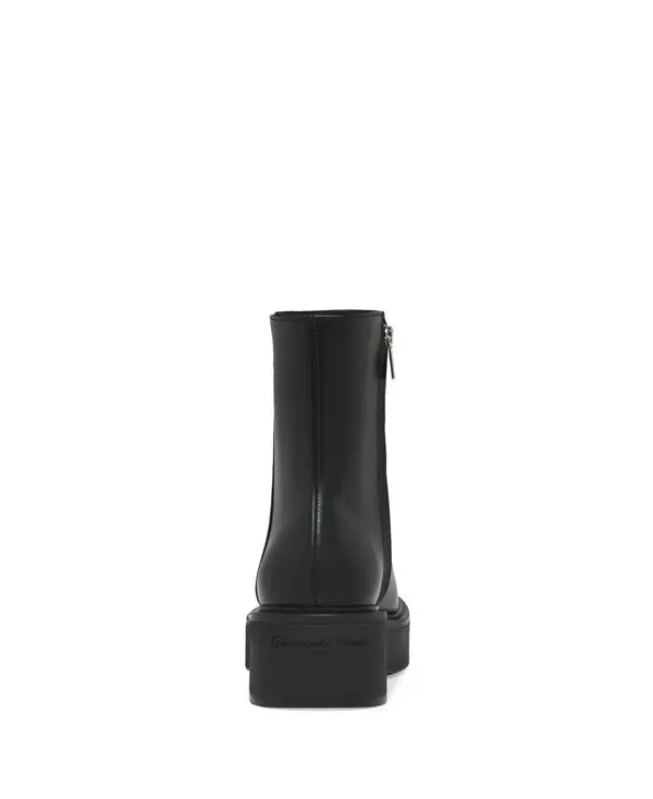 GIANVITO ROSSI Hiro Bootie - Black Leather