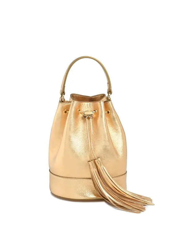 GIANVITO ROSSI Crossbody Sienna Bag - Gold Leather