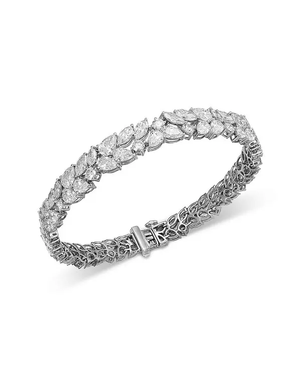 Bloomingdale'S 14k Lab Grown Diamond Tennis Bracelet - White Gold