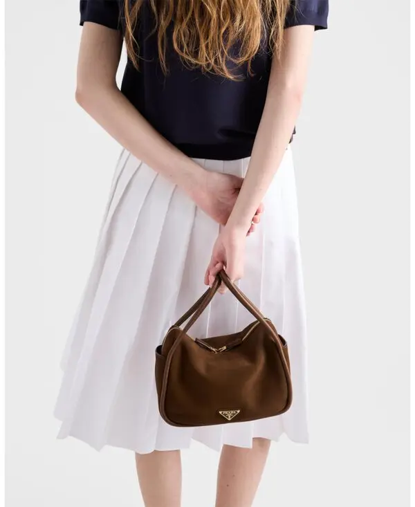 Prada Darling Leather Handbag - Brown