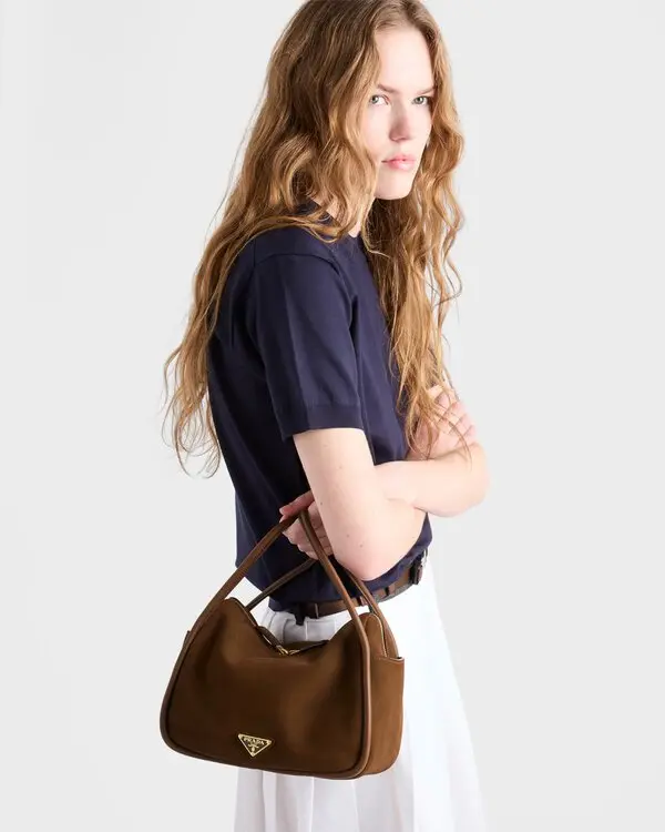 Prada Darling Leather Handbag - Brown