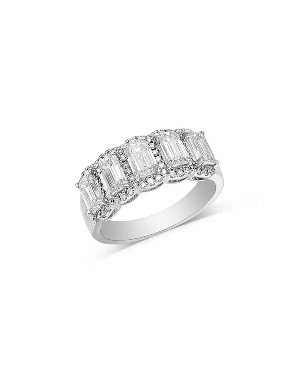 Bloomingdale'S Platinum Band With Lab Grown Diamonds - White