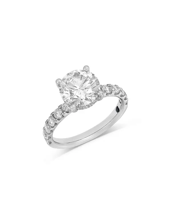Bloomingdale'S Certified Lab Grown Diamond Engagement Ring In 3.25 Tcw - Platinum