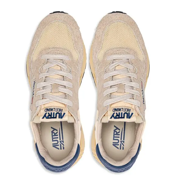 AUTRY Reelwind Low Top Sneakers - Ecru/blue