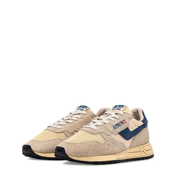 AUTRY Reelwind Low Top Sneakers - Ecru/blue