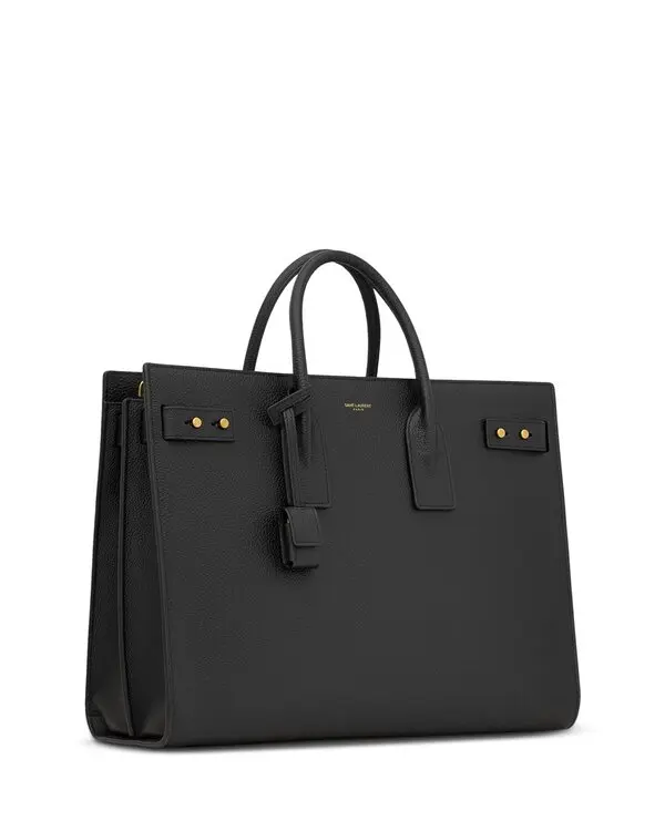 Saint Laurent Sac De Jour Thin Large Bag - Noir