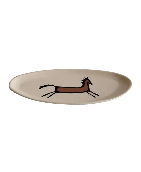 TOV FURNITURE Ceramic "horseplay" Catchall Dish - Terracotta