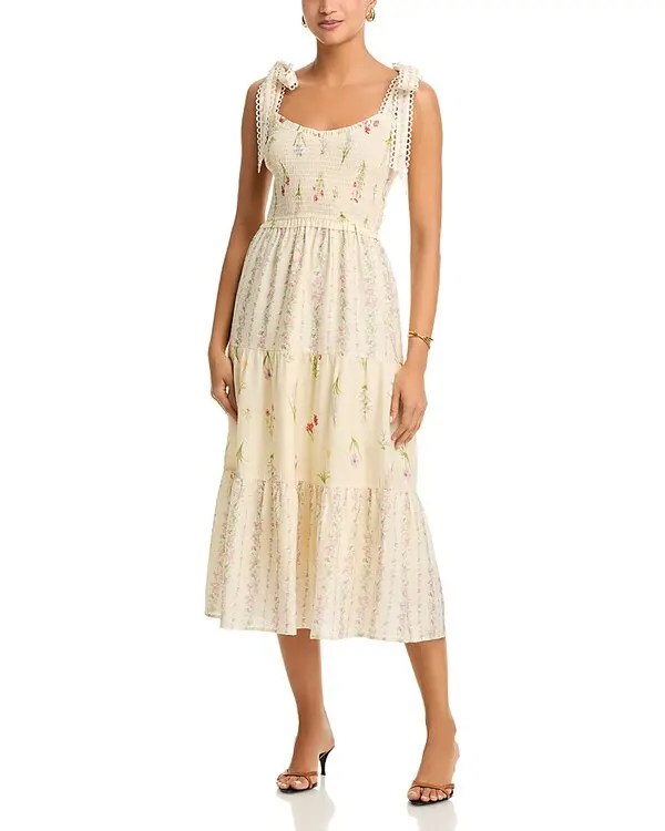 Moon River Tiered Midi Dress