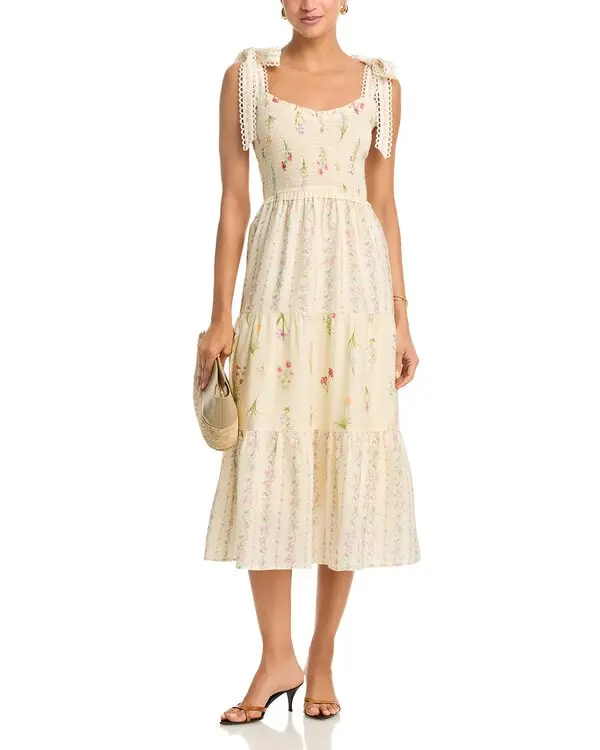 Moon River Tiered Midi Dress