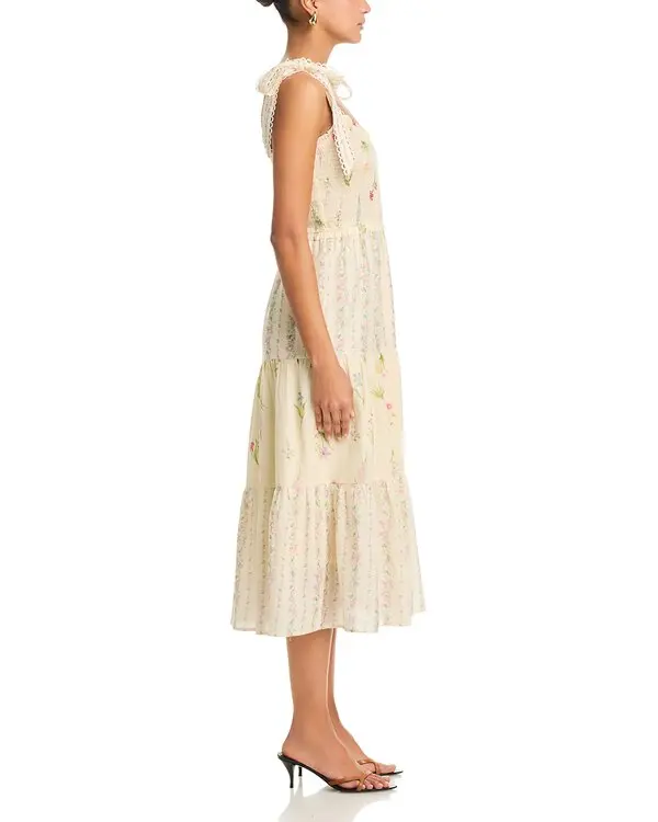Moon River Tiered Midi Dress