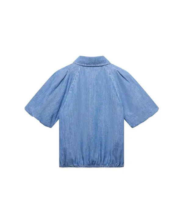 Mint Velvet Denim Puff Sleeve Shirt