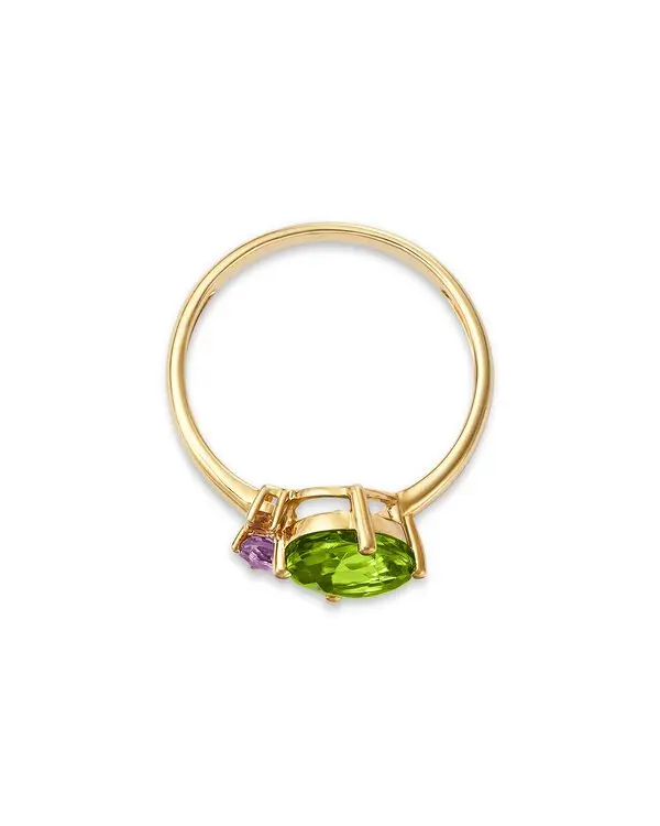 Bloomingdale'S 14k Yellow Ring With Pink Amethyst, Citrine, And Peridot