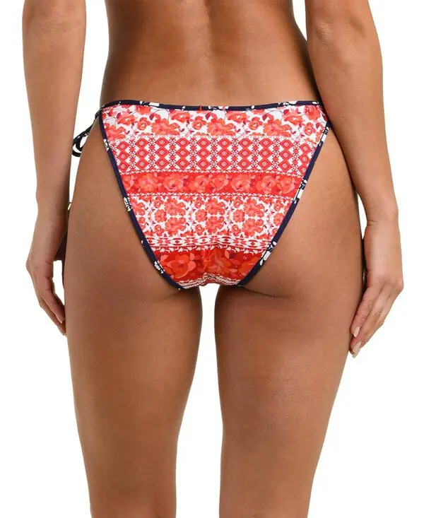 SUNSHINE 79 Floral And Striped Reversible Bikini Bottom - Multi