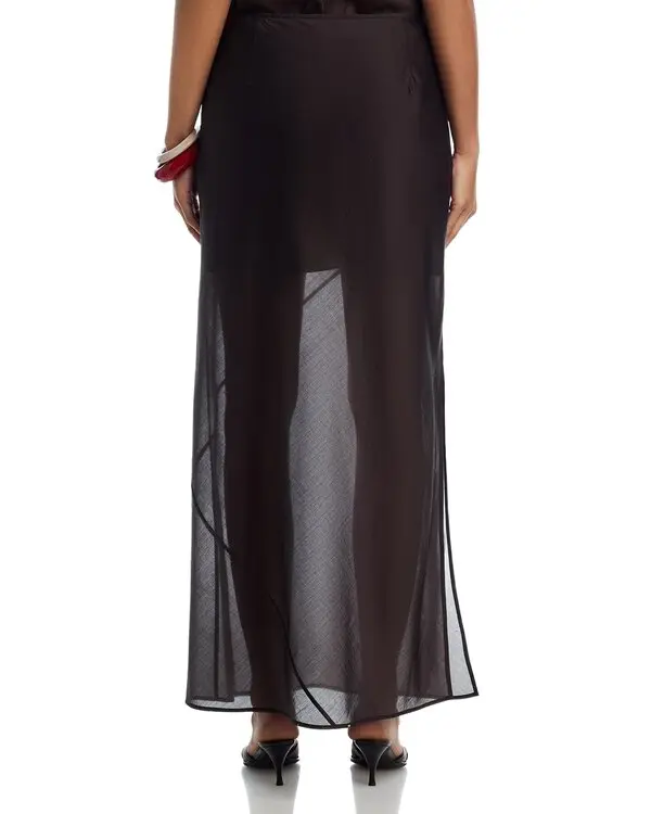 Helmut Lang Sheer Maxi Skirt