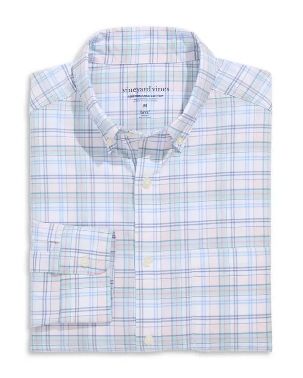 Vineyard Vines Seven Mile Plaid Performance Shirt
