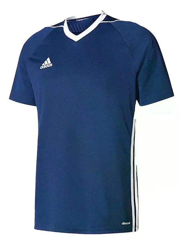 Adidas V-neck Striped T-shirt