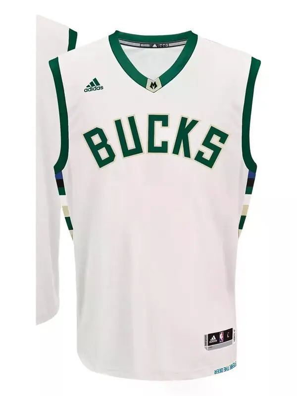 Adidas Milwaukee Bucks Swingman Jersey Tank Top - White