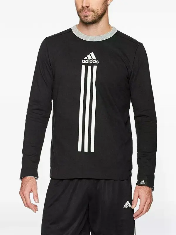 Adidas Long-sleeve T-shirt With Three-stripe Detail