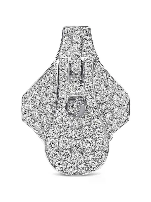 Yoko London 18k White Gold Diamond Ring - Silver