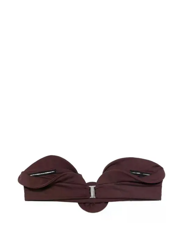 Magda Butrym Rosette-detail Bandeau Bikini Top