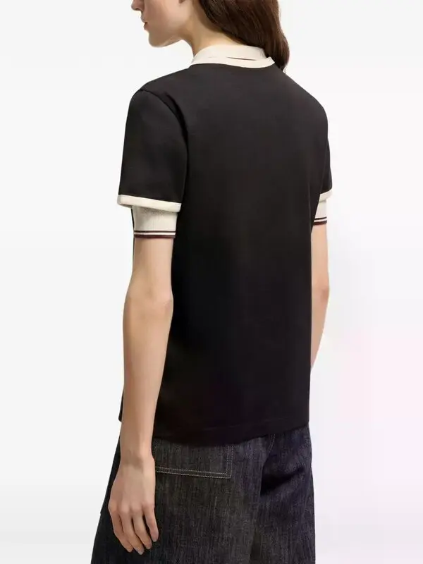 Moncler Flock-logo T-shirt - Black