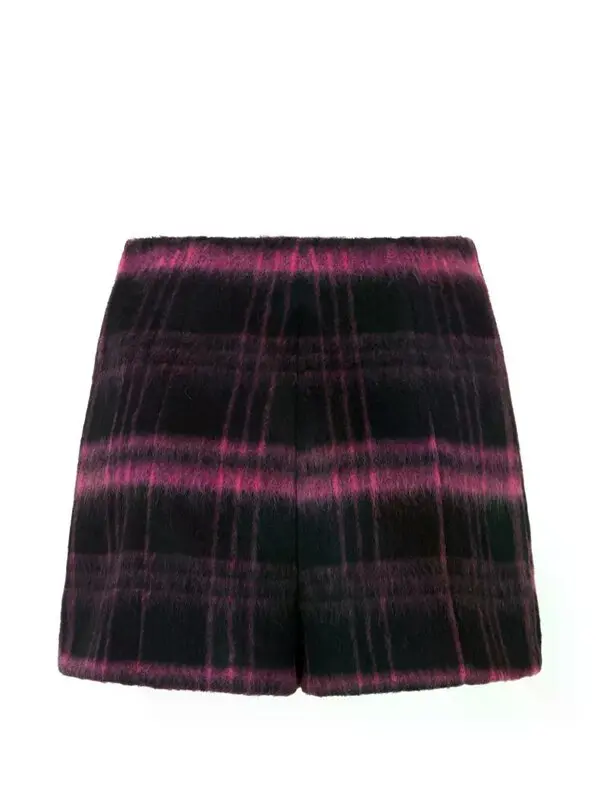 Red Valentino Plaid Shorts