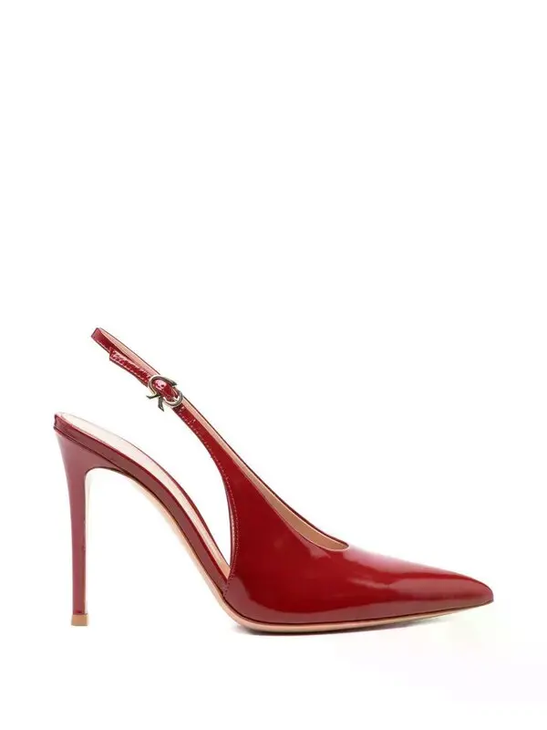 GIANVITO ROSSI Point-toe Slingback Sandals - Red