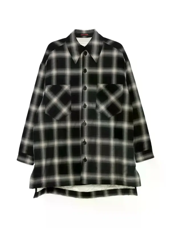 LỰU ĐẠN Checked Flannel Overshirt