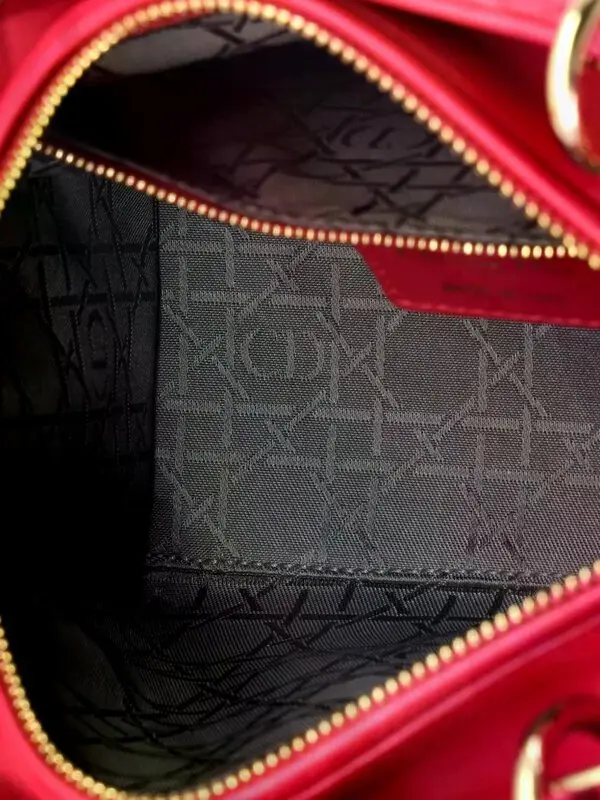 Dior Lady Medium Satchel Cannage Quilt Lambskin - Pink