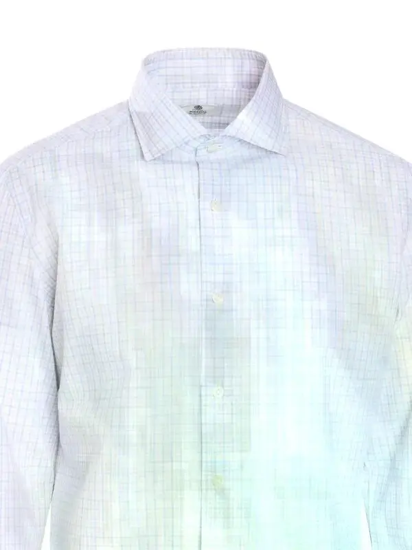 LUIGI BORRELLI Long-sleeve Check-pattern Shirt