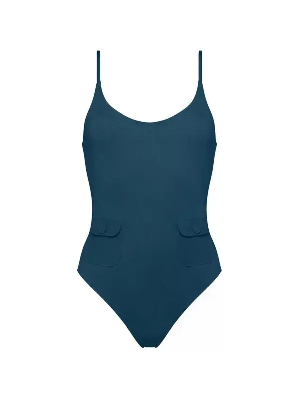 ERES Round-neck One-piece Swimsuit - Blue