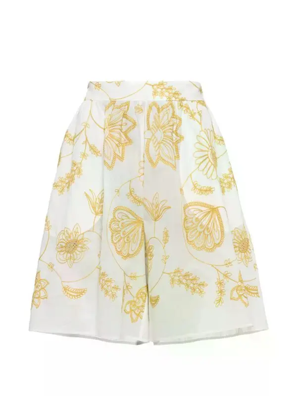 ERES Floral-print Shorts - Yellow