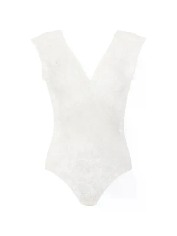 ERES Féérie Floral-lace Bodysuit - Neutrals