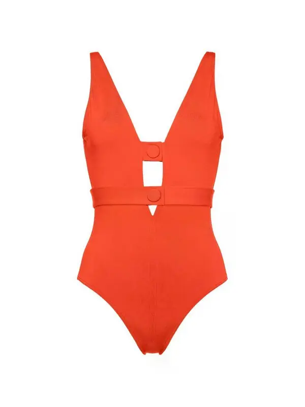ERES Exception V-neckline One-piece Swimsuit - Red